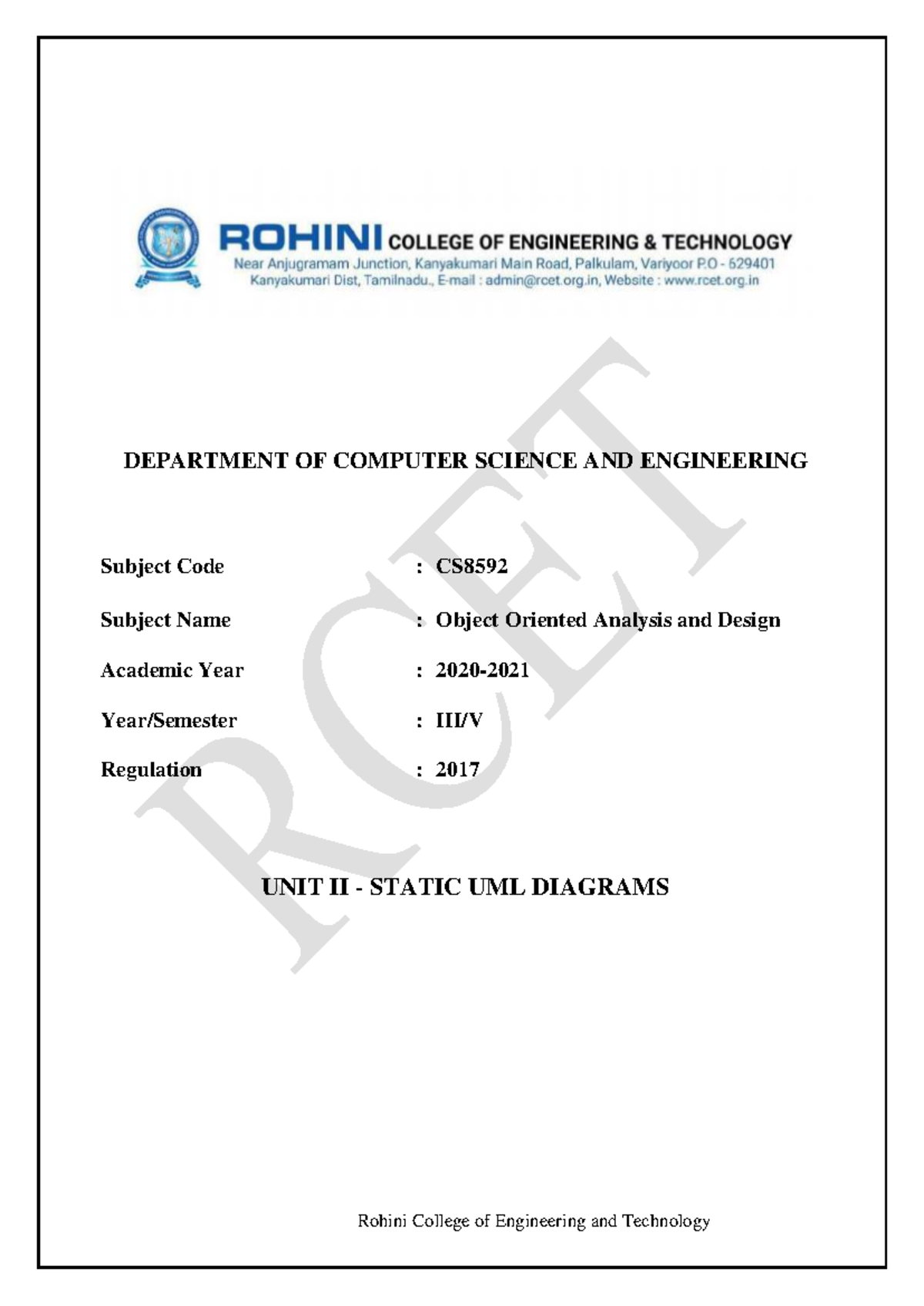 Unit-2 - Notes - Warning: TT: undefined function: 32 DEPARTMENT OF ...