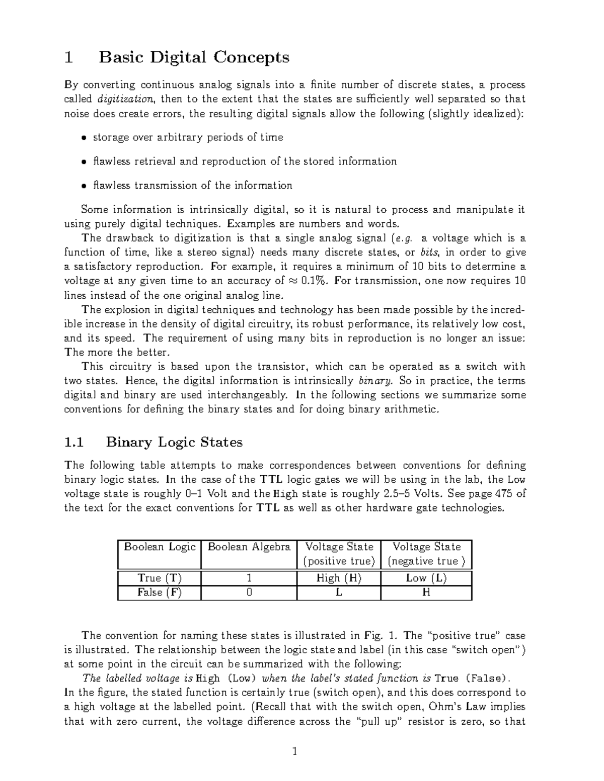 Basic in Digital Electronics Concepts - 1 Basic Digital Concepts By ...