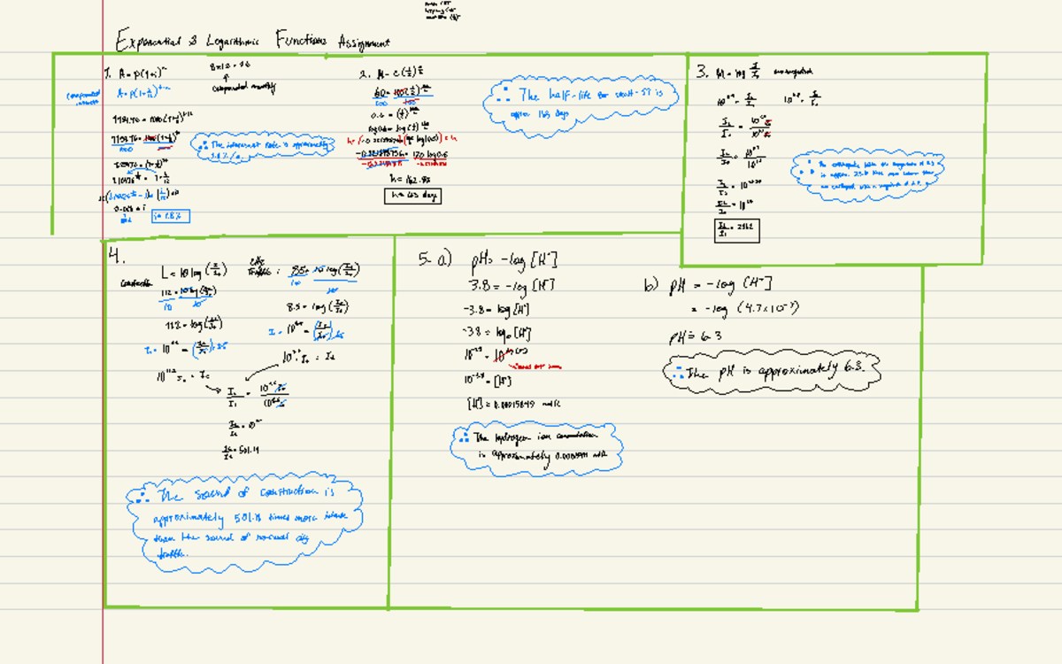 notes for advanced functions - Double tripling C 2) (3) - half lire (E ...