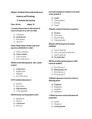 Post-Rn 2nd semester epidemiology mcqs - Post-Rn 2nd semester. Subj ...