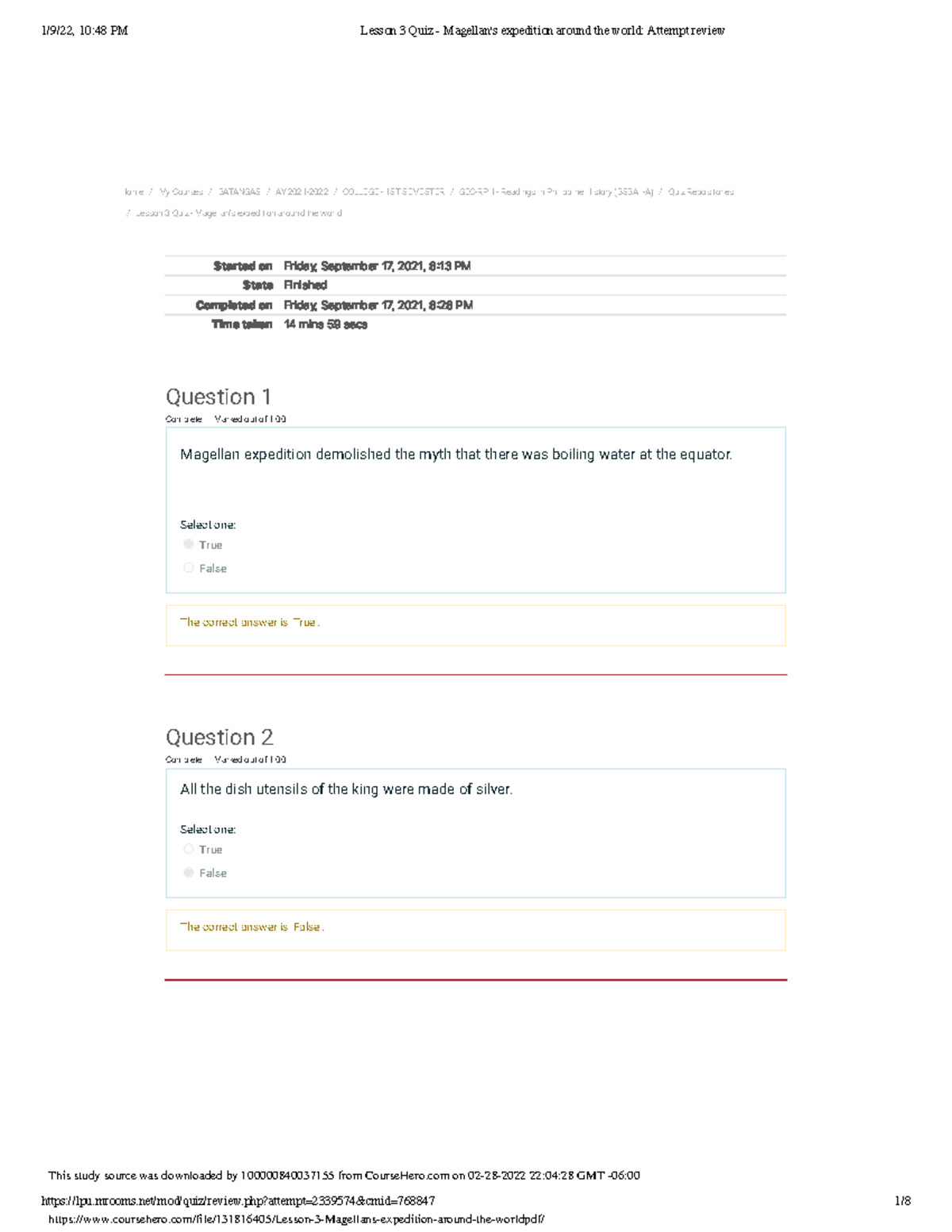 Lesson 3 Magellan s expedition around the world - Ethics - Studocu