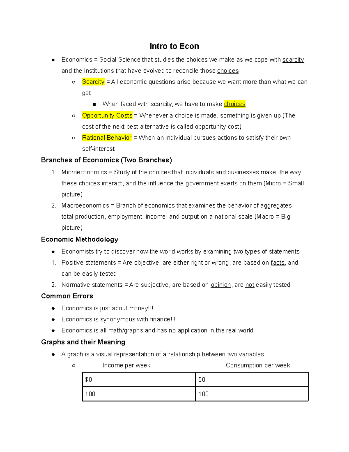 Macro Lecture #1 - ECON 201 - Chapman - Studocu