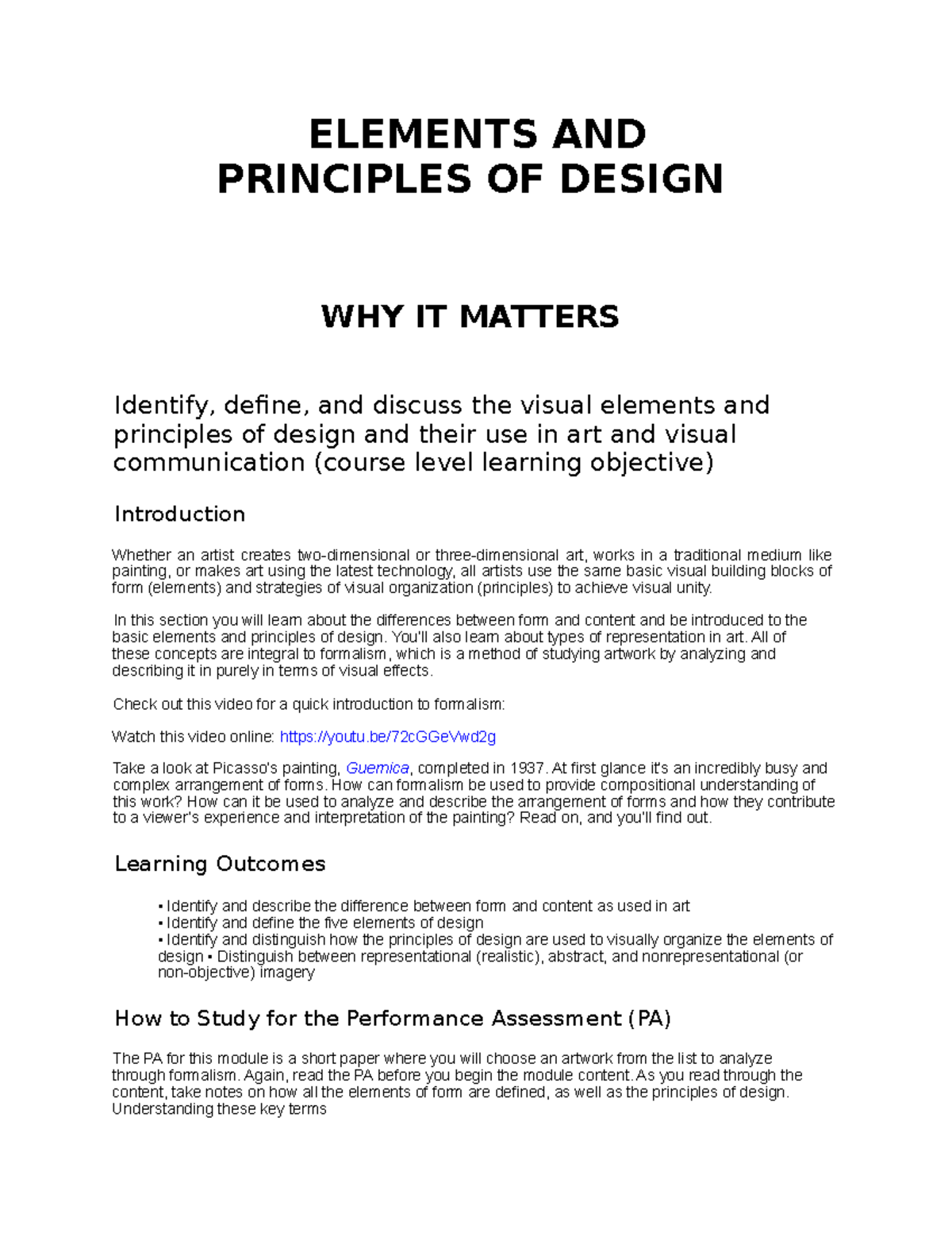 Elements AND Principles OF Design - ELEMENTS AND PRINCIPLES OF DESIGN ...