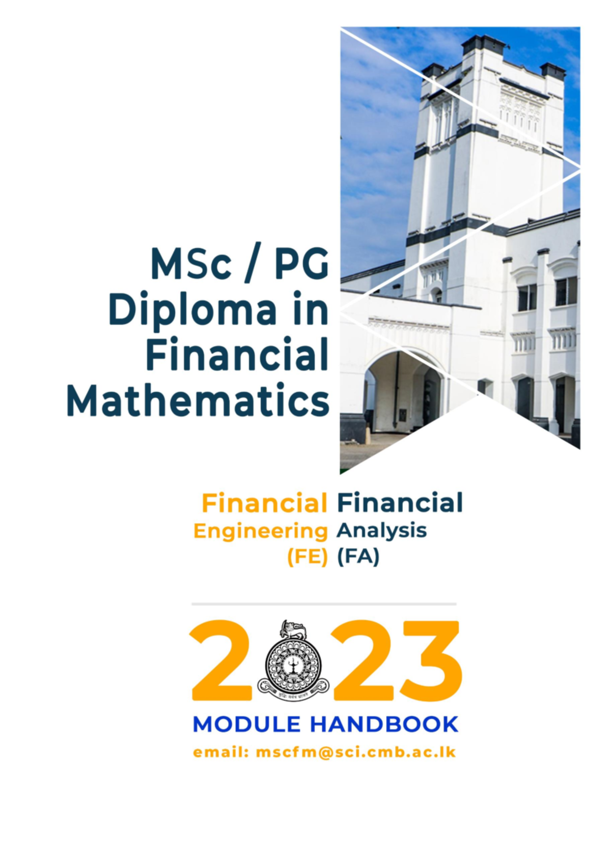 Module Handbook 2023 - This provides comprehensive information about ...