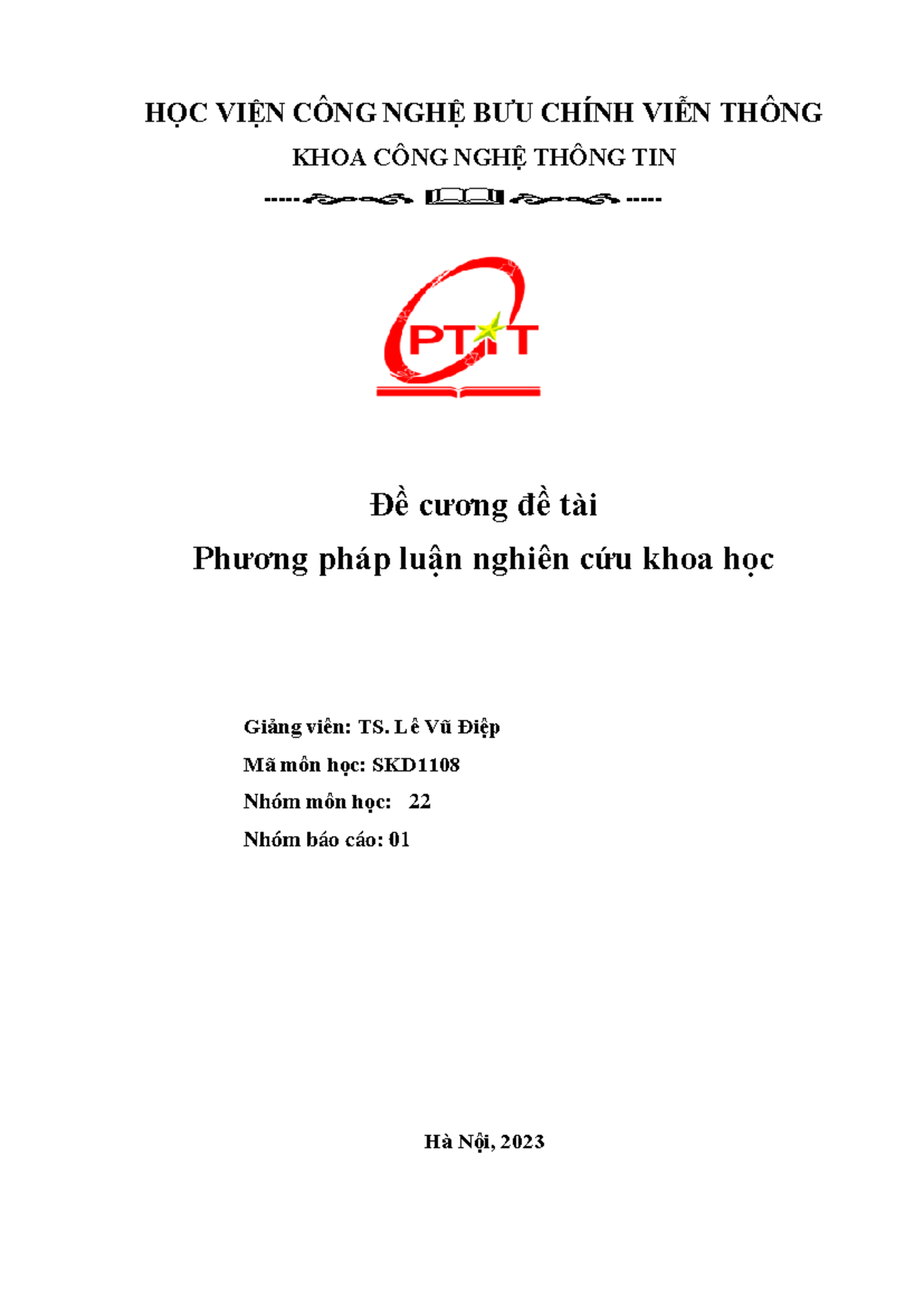 Đề tài NCKH Nhóm 1 - Đề tài NCKH Nhóm 1 - HỌC VIỆN CÔNG NGHỆ BƯU CHÍNH ...