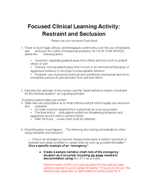 Family FCLA - psych - Focused Clinical Learning Activity: Family ...