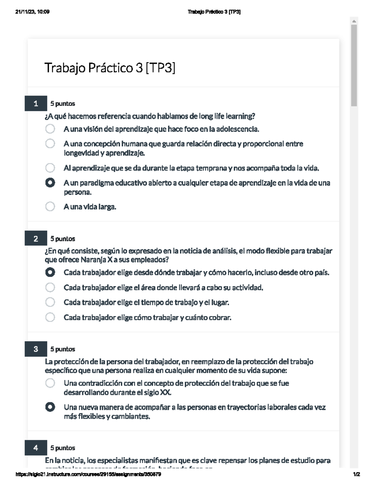 TP3 100% - TP3 al 100% - Tecnologia, Humanidades y Modelos Globales ...