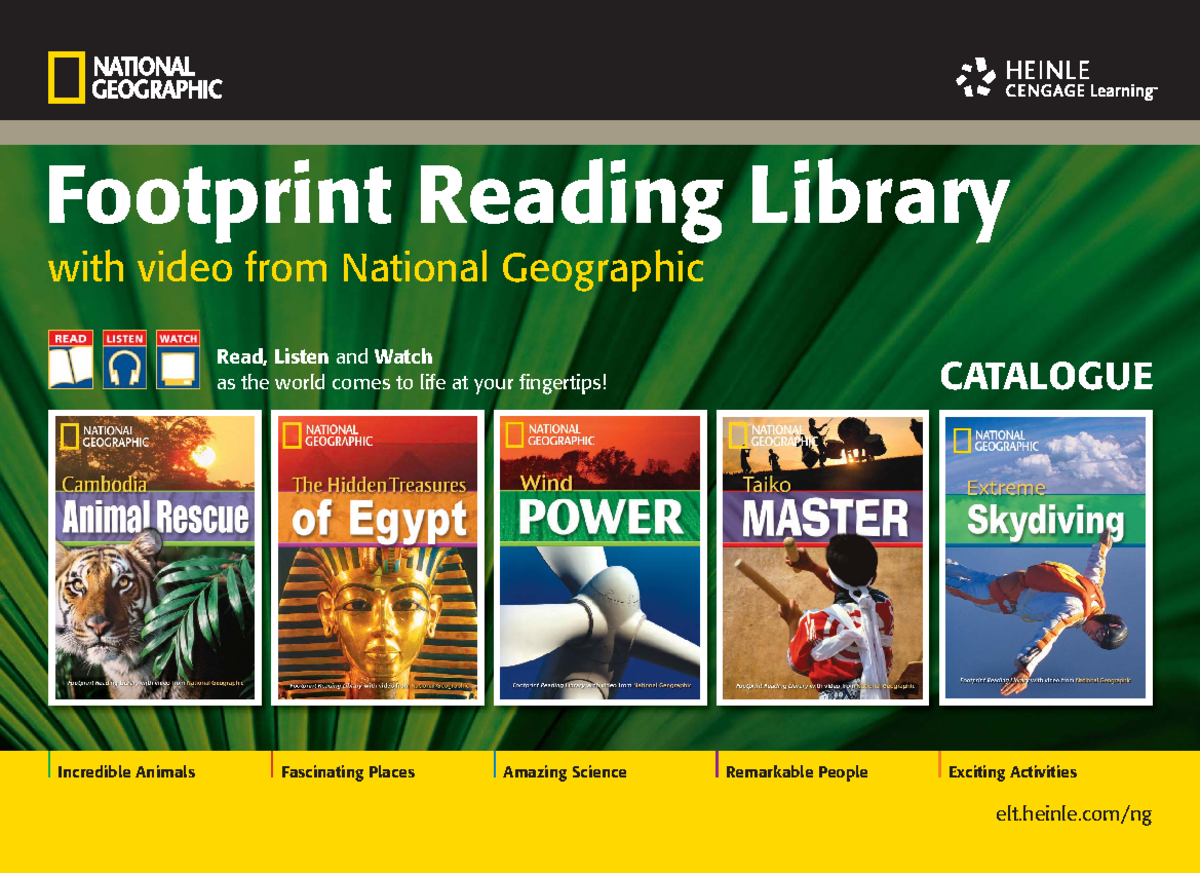 Footprint reading library - Read, Listen and Watch as the world comes to life at your fingertips ...
