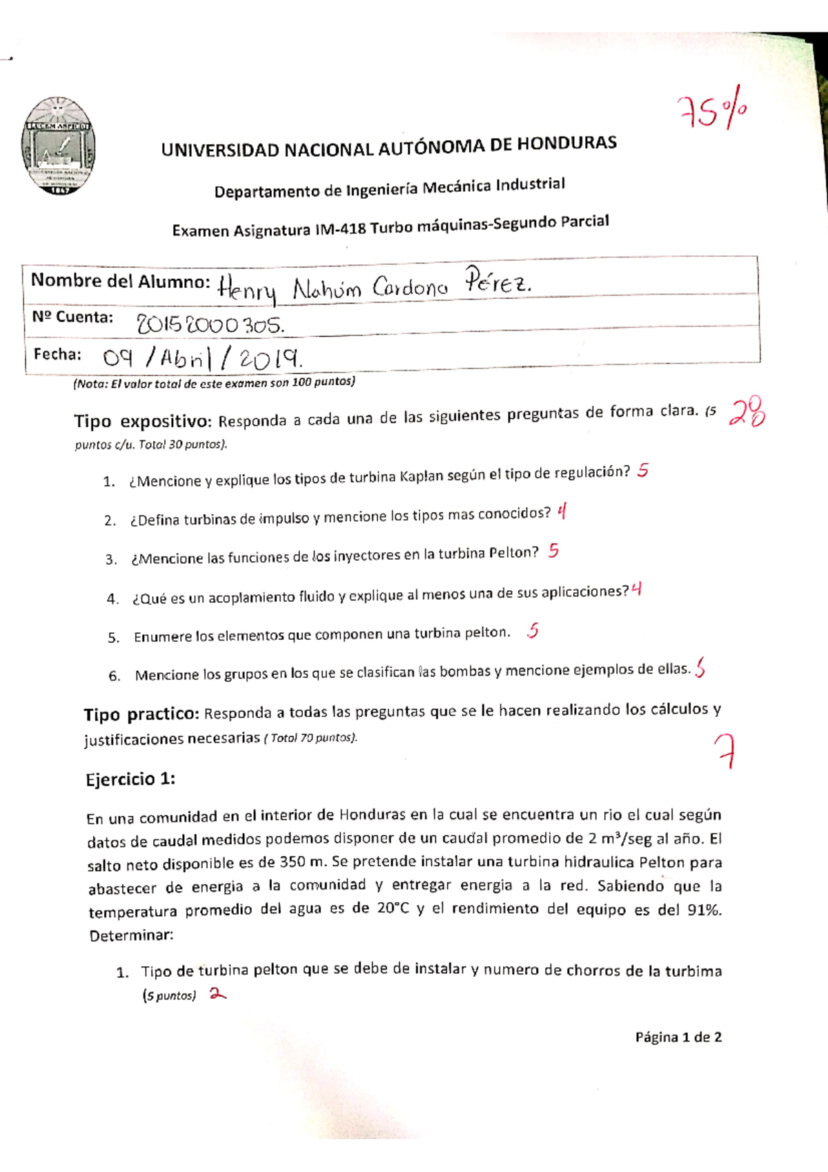 Pautas 2 parcial - Ndndnd - Turbomaquinas - Studocu