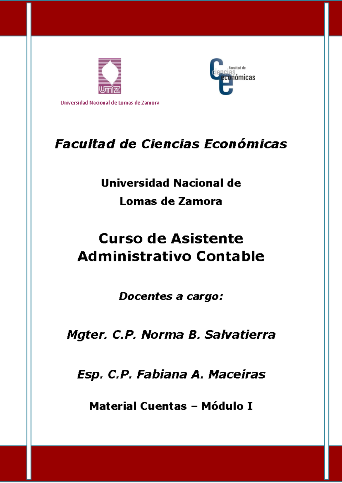 Material Cuentas - Facultad de Ciencias Económicas Universidad Nacional ...
