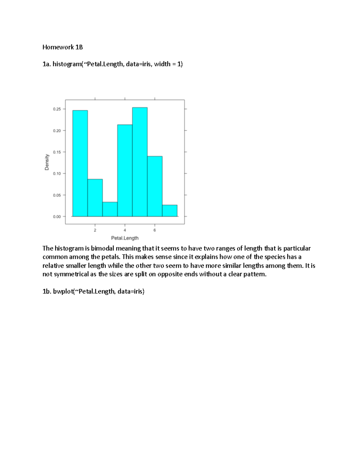 Homework 1B done - this is an assignment for hw1b - Warning: TT: undefined function: 32 Homework ...