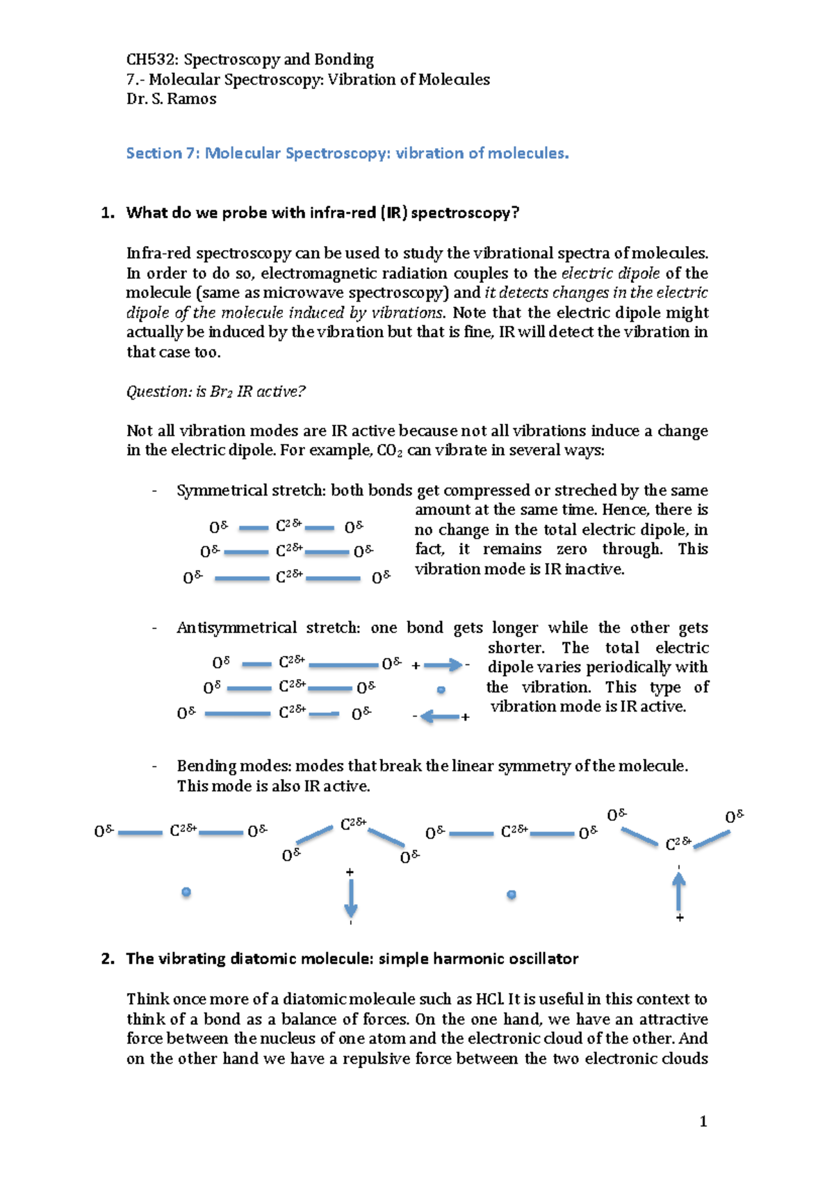 7-Molecular spectroscopy vibration of molecules - 7.-­‐ Molecular ...