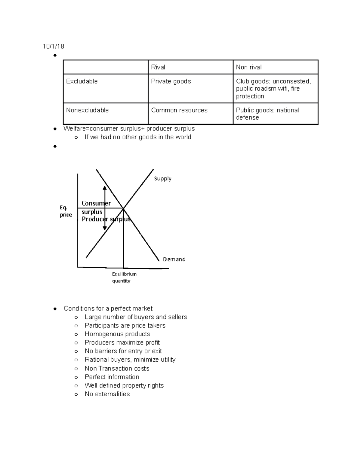 Analyzing Sustaniability - 10/1/ Rival Non rival Excludable Private ...