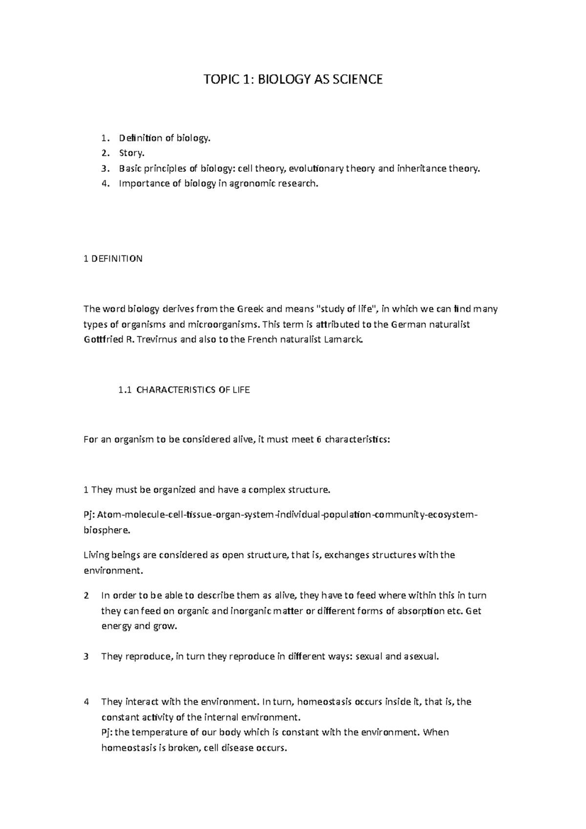 7 Clinical Perspectives For A Basic Scientist - TOPIC 1: BIOLOGY AS ...