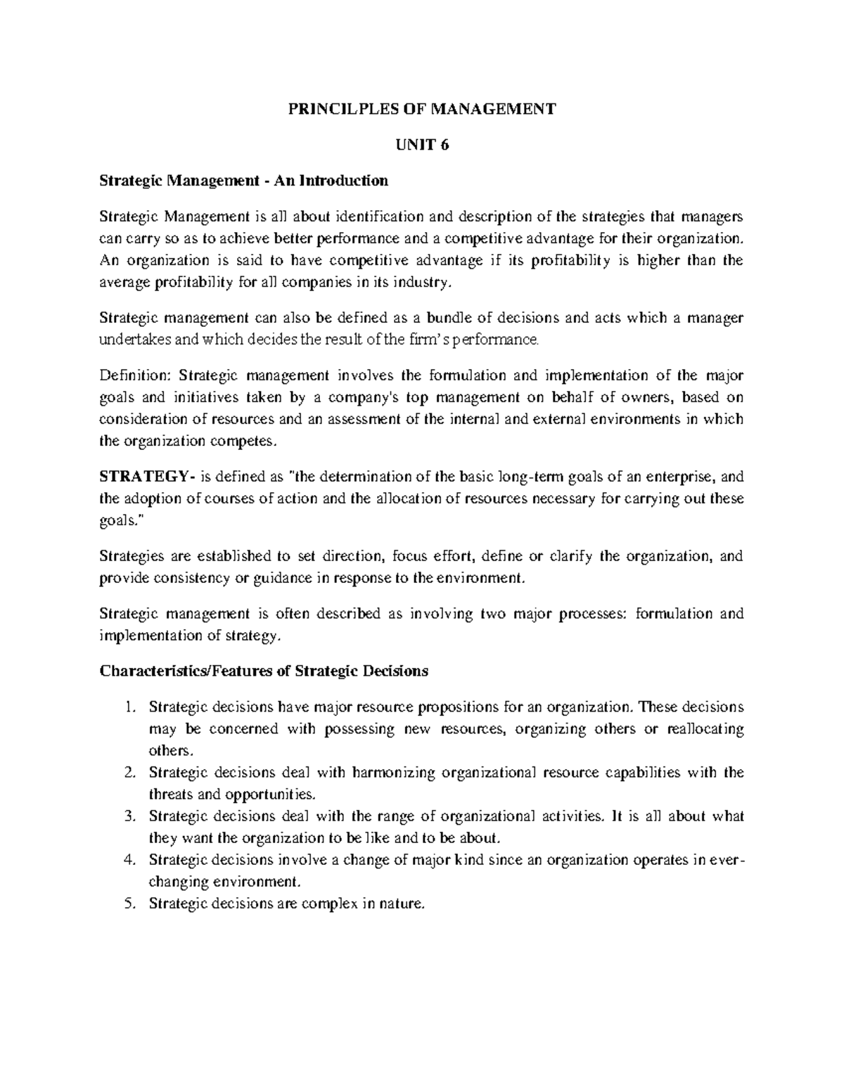 Pom-unit-6 notes free download bca , - PRINCILPLES OF MANAGEMENT UNIT 6 ...