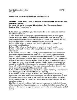 Level 5 - Week 2 Worksheet - Week 2 Worksheet The Challenge: Answer the ...