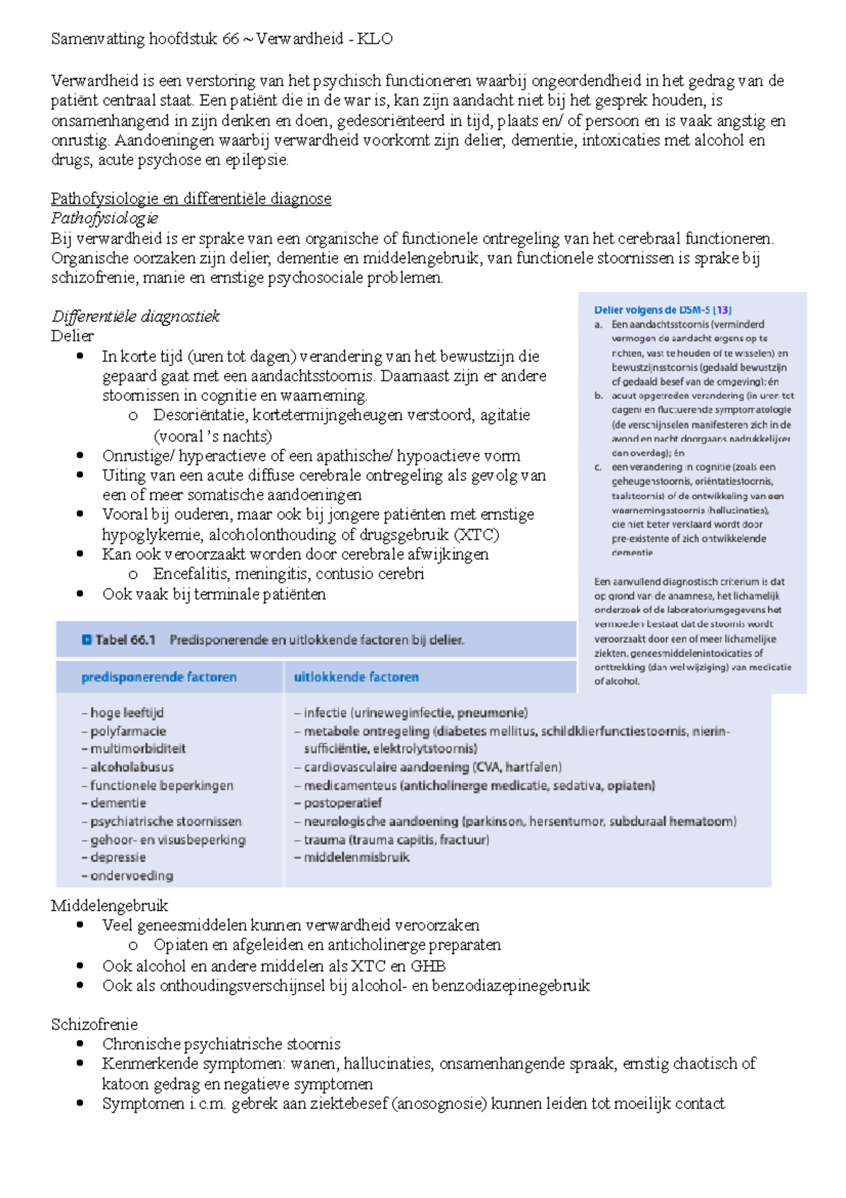 Verwardheid - diagnostiek van de alledaagse klacht - Verwardheid is een ...