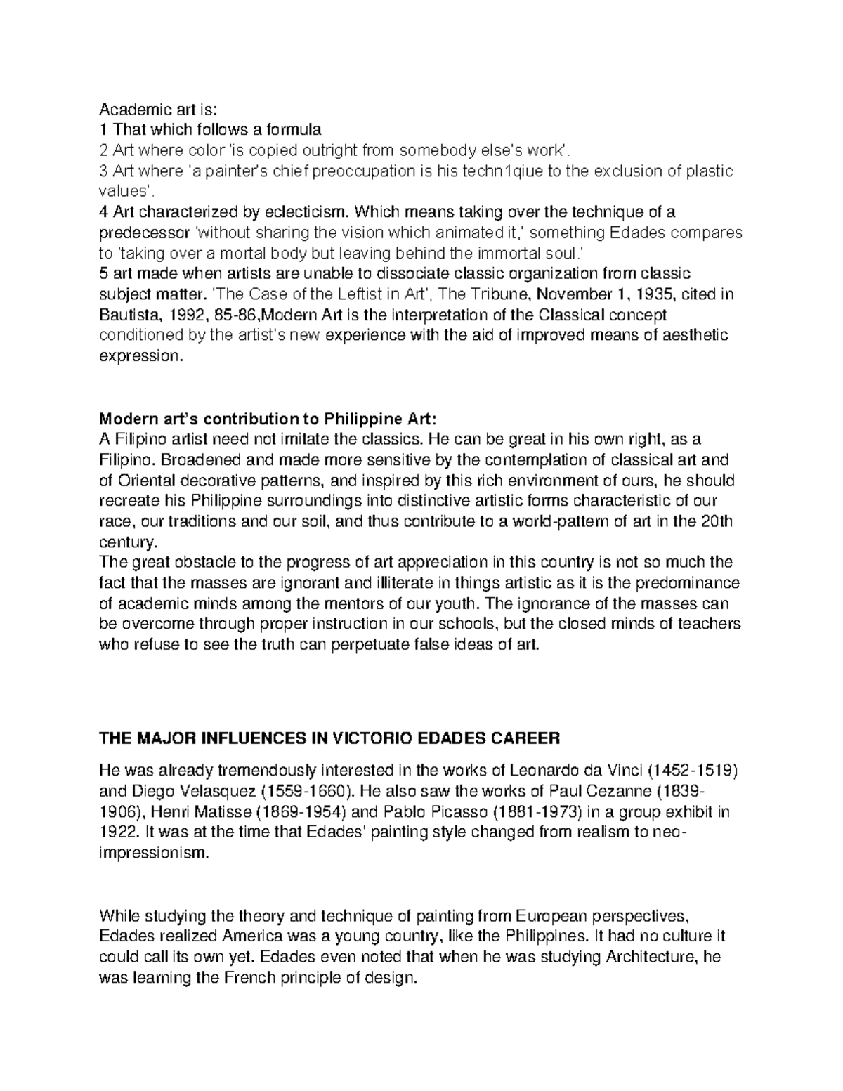 Academic art is - study guide - Academic art is: 1 That which follows a ...