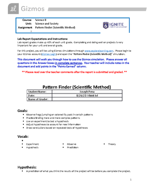 Graphing Skills SE Key Gizmos - SCILIVSY 26 - Harvard - Studocu