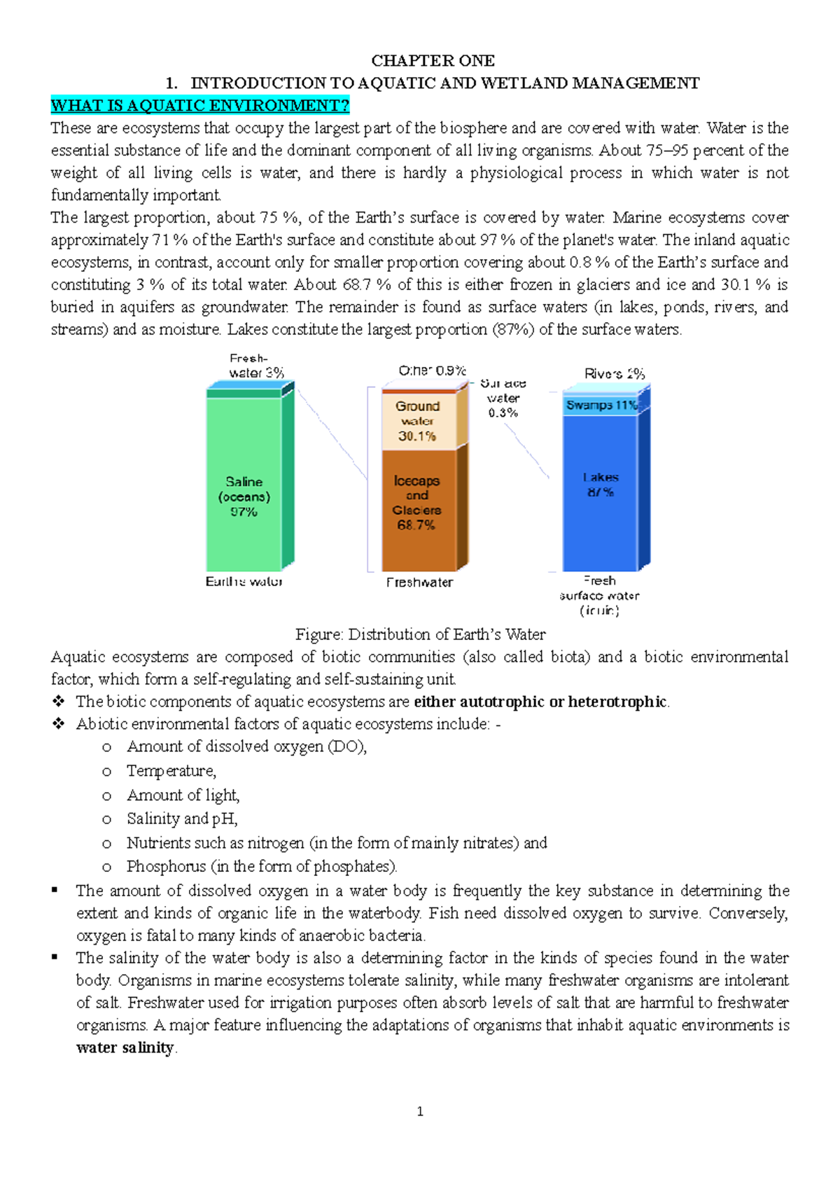 Aquatic CHAP1 - Explain what it means for a fish population to be in ...