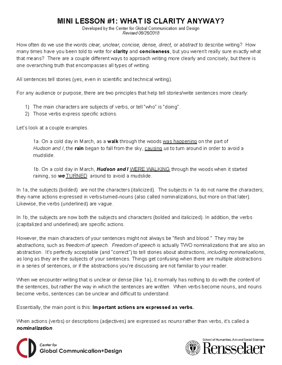 Comm D Lesson 1 What is clarity anyway 6 - MINI LESSON #1: WHAT IS ...