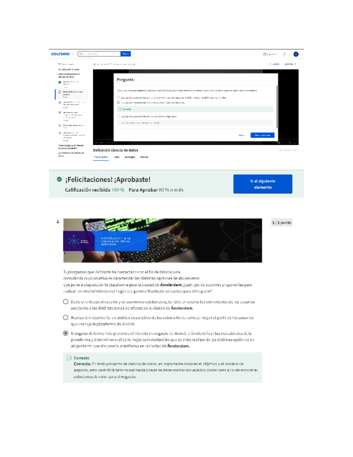 Coursera 1 - coursera Buscar curso Buscar Espanol D Ocultar menú Semana ...