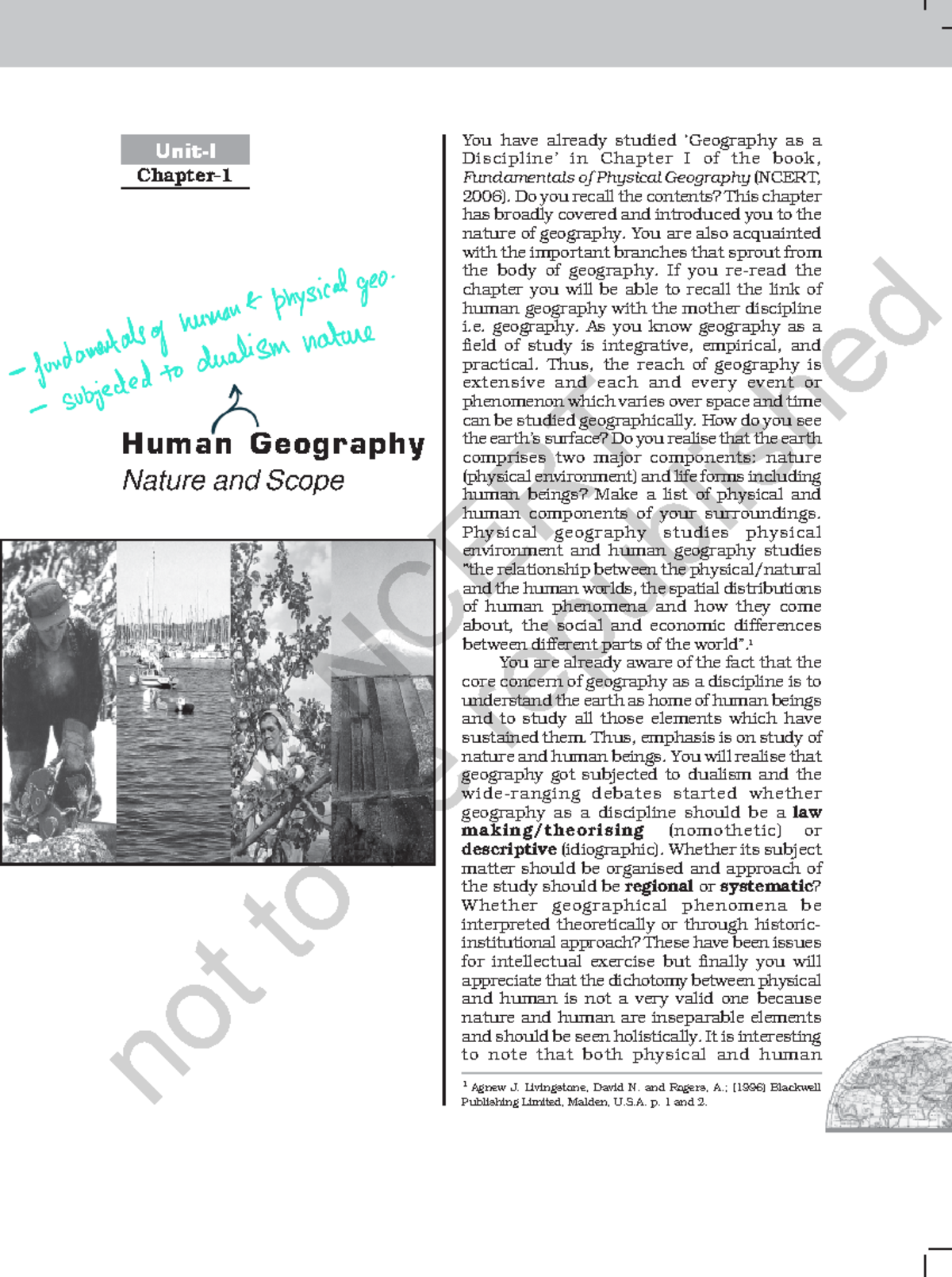 Human georaphy - will help you revise - Unit-IUnit-IUnit-IUnit-IUnit-I ...
