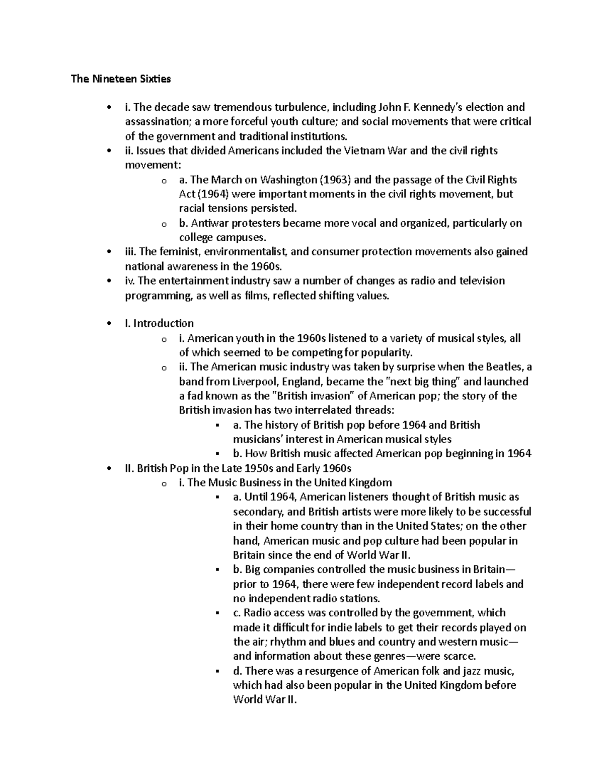 Music of the People: Rock and Pop Chapter 4 - The Nineteen Sixties i ...