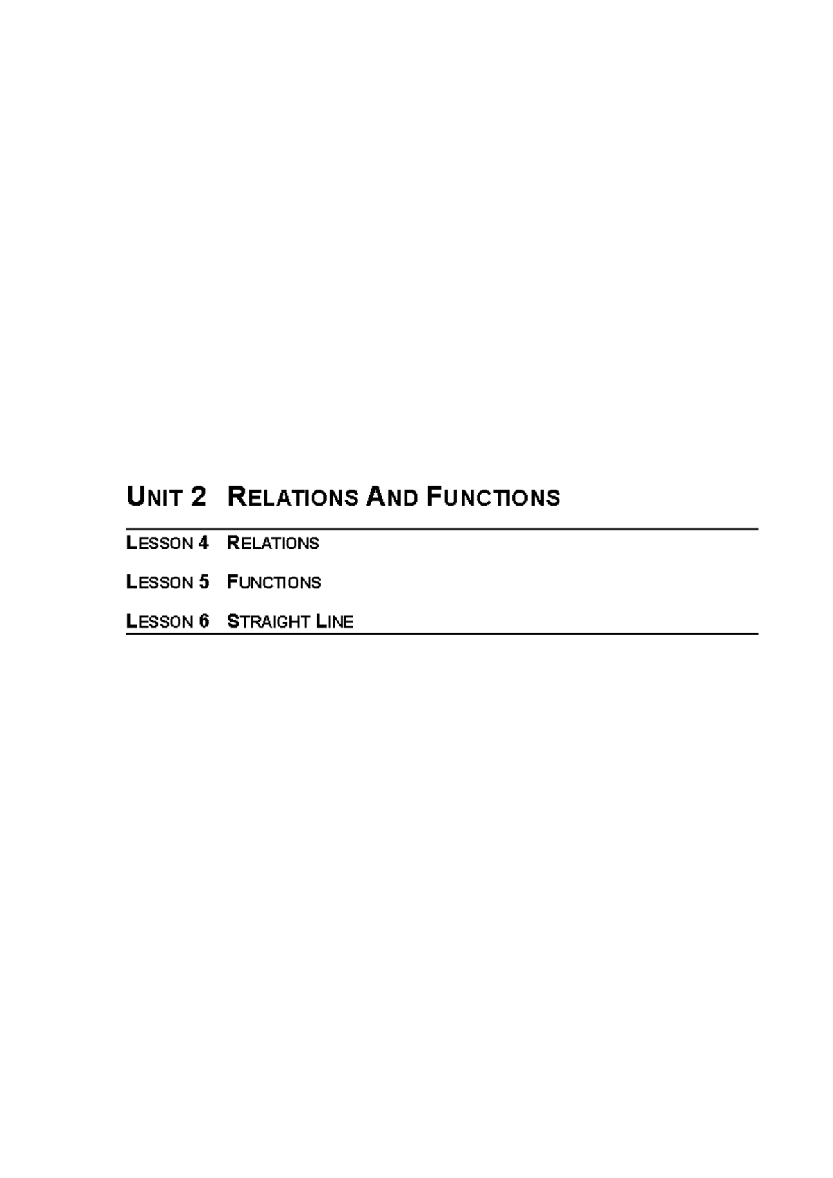 BBM104 UNIT2 - UNIT 2 RELATIONS AND FUNCTIONS LESSON 4 RELATIONS LESSON ...