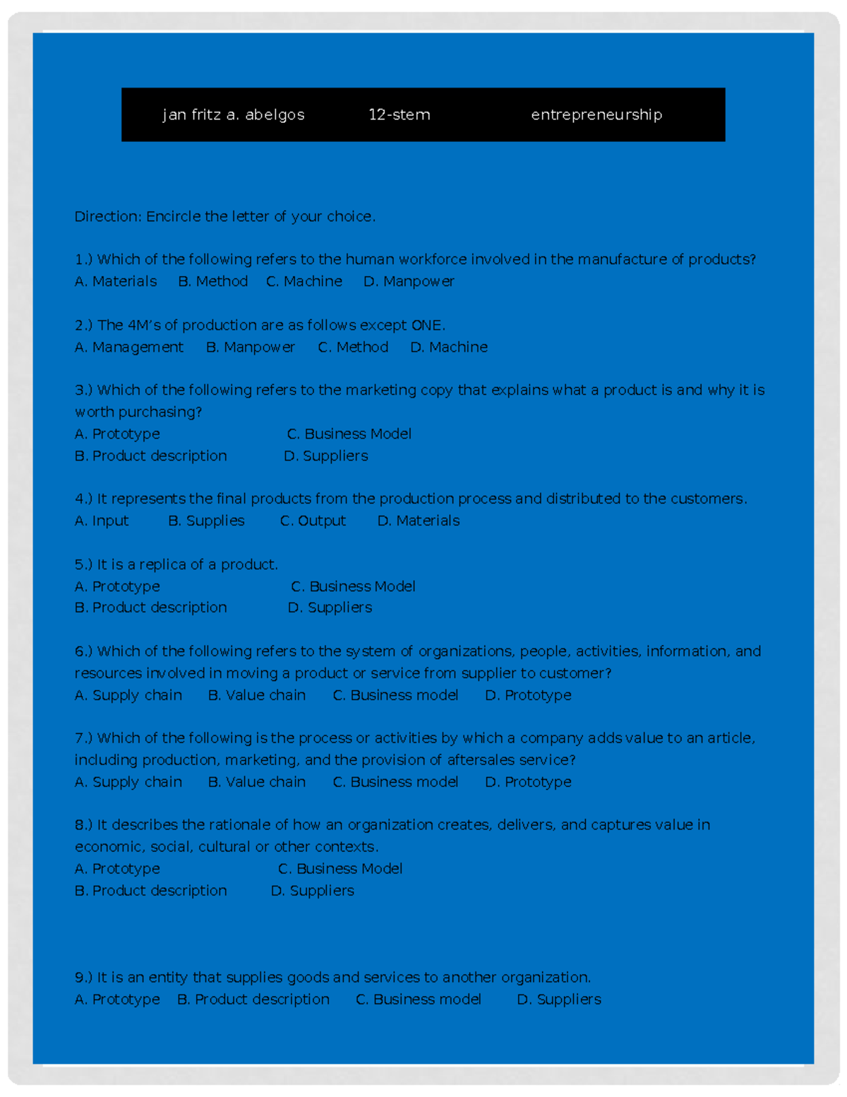 Entrep-act-2 - gggg - jan fritz a. abelgos 12-stem entrepreneurship ...