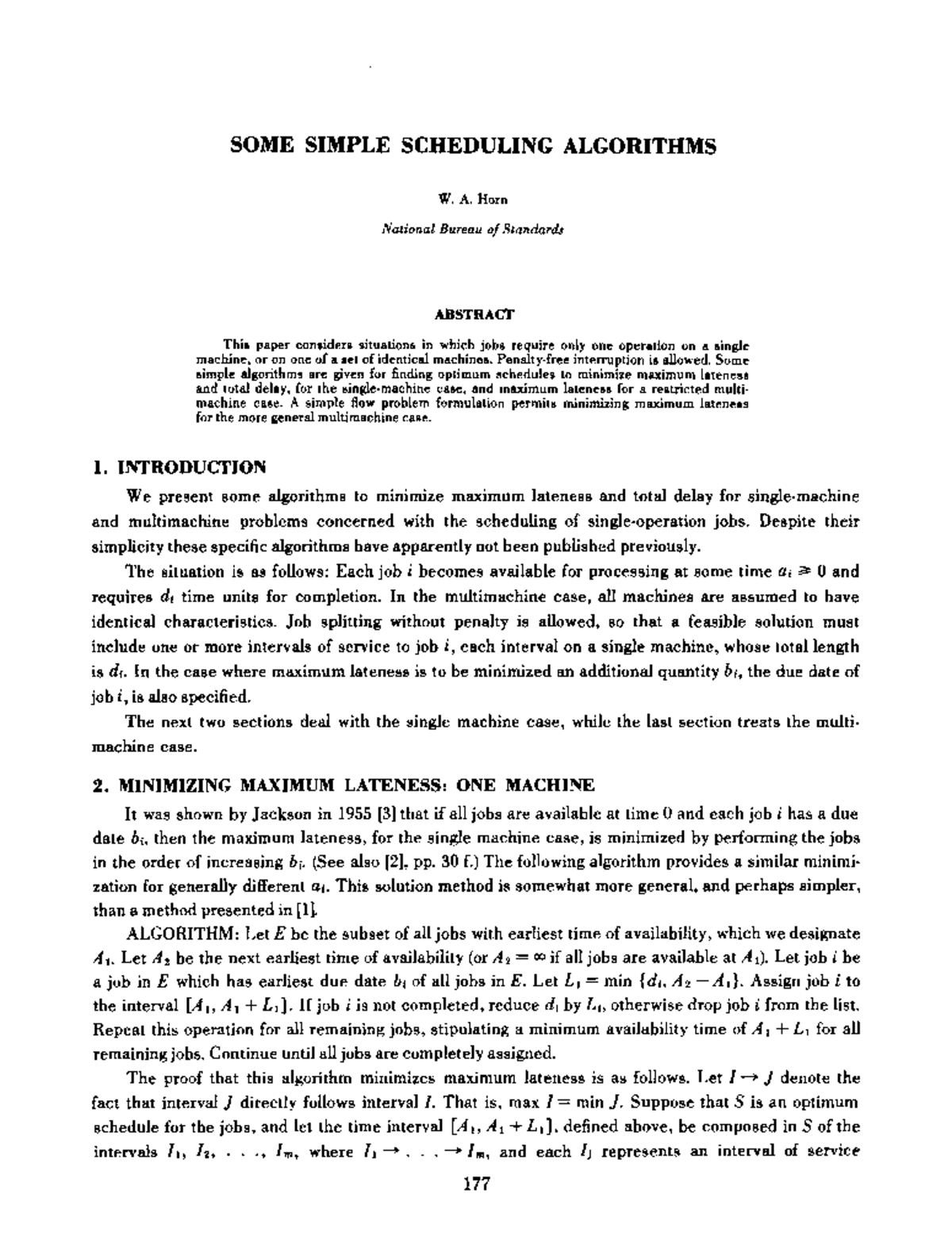 Some Simple Scheduling Algorithms Real Time Systems Tu Delft
