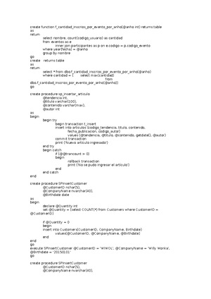 Diseño de base de datos - SI400 - UPC - Studocu