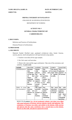 BIO 023 Lecture Notes - BIO 023 (Biochemistry) CYTOLOGY I. Cytology is ...