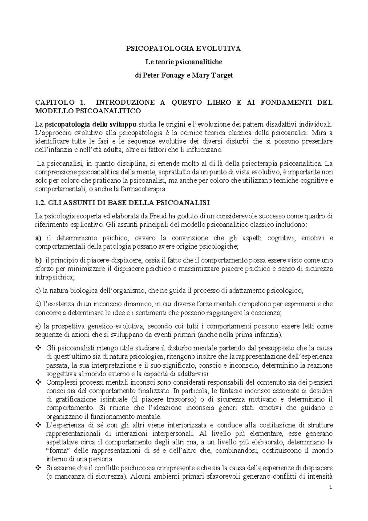 Psicopatologia evolutiva (Fonagy e Target) - PSICOPATOLOGIA EVOLUTIVA ...