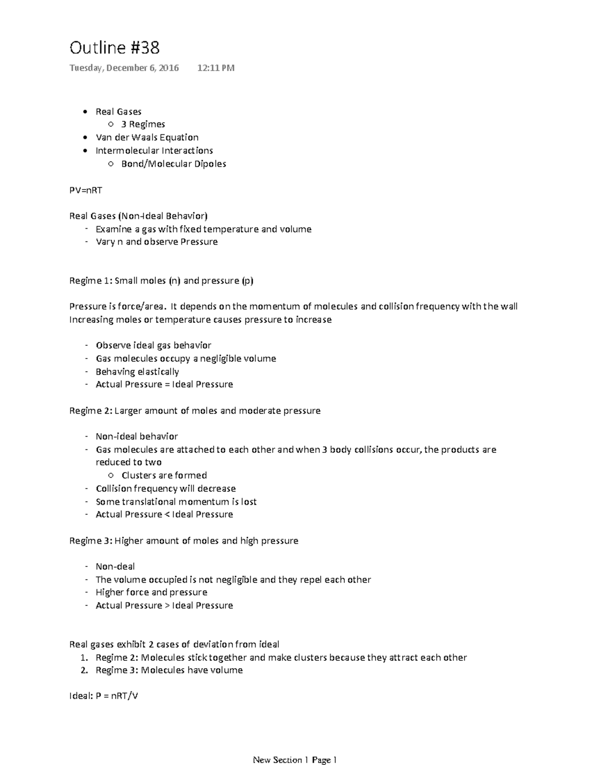 Chem111A38 - Lecture notes 38 - Outline #38 Tuesday, December 6, 2016 ...