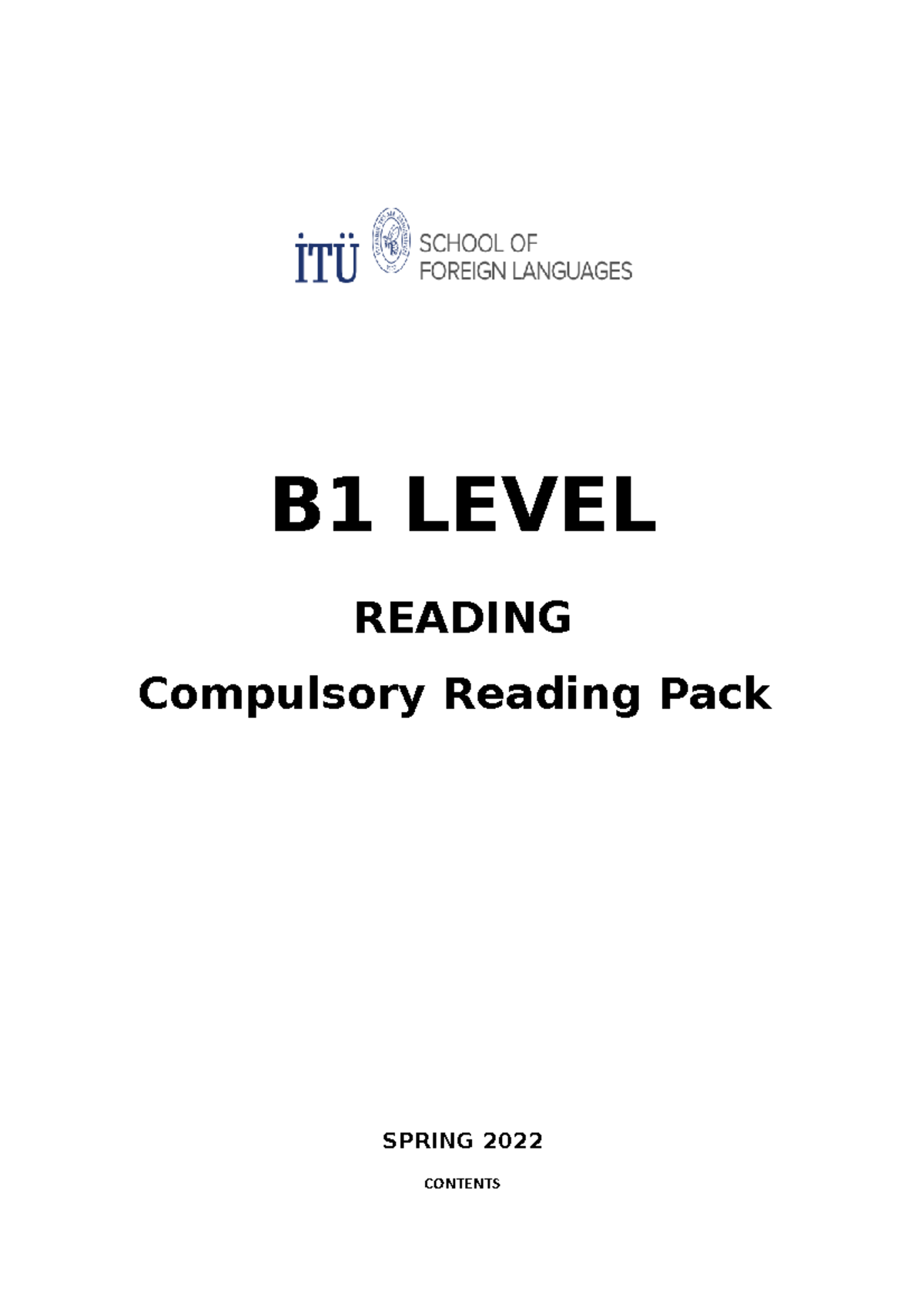2021 22 Spring B1 CRP B1 LEVEL READING Compulsory Reading Pack SPRING 2021-22-spring-b1-crp-b1-level-reading-compulsory-reading-pack-spring