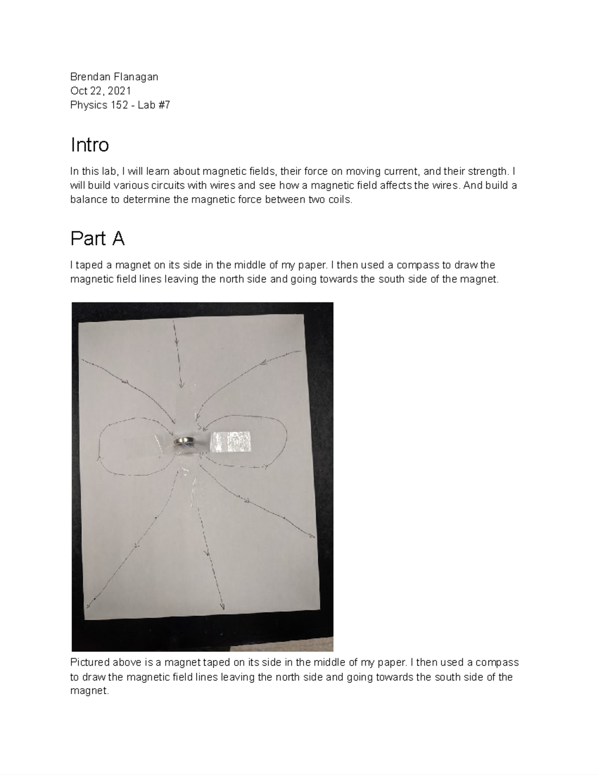 Phys 152 Lab #7 - Google Docs - Brendan Flanagan Oct 22, 2021 Physics ...