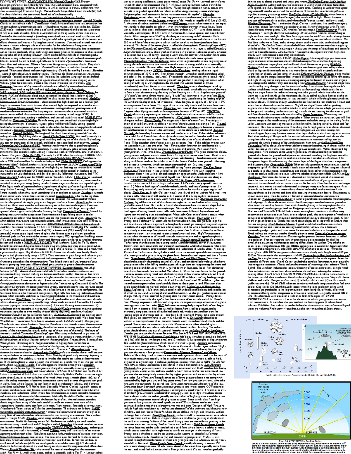 ATSC 113 Final Cheat Sheet - FLYING WEATHER: CLOUDS/CEILING: Normal Clouds: Cold Fronts: - Studocu