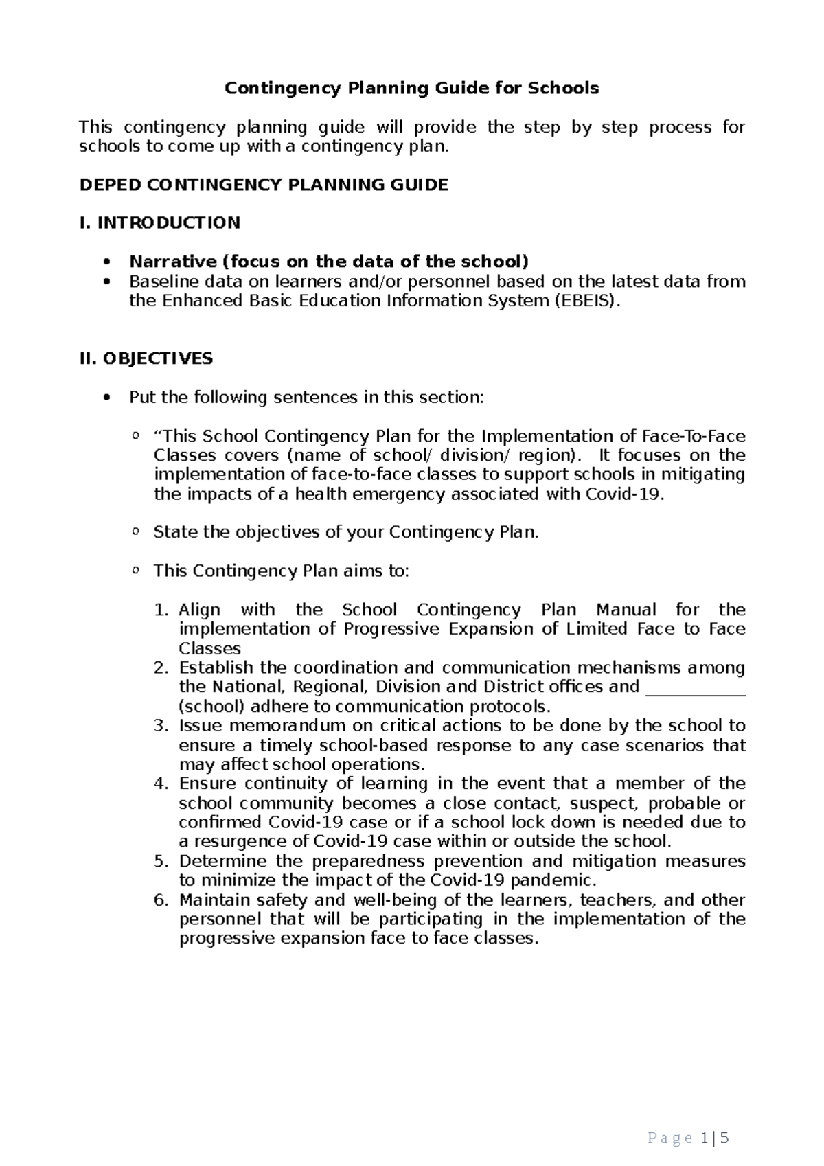 Contingency-Planning-Guide - Contingency Planning Guide for Schools ...