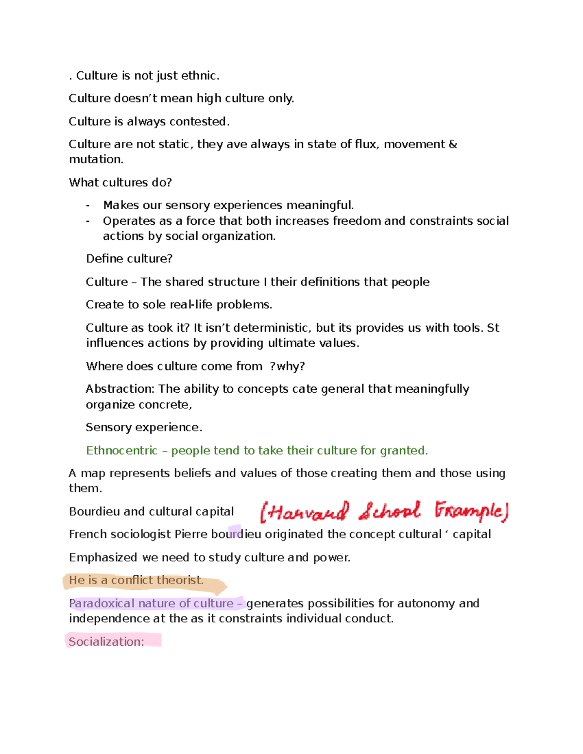 Lecture&tutorial-4 SA JAN 29 - . Culture is not just ethnic. Culture doesn’t mean high culture ...