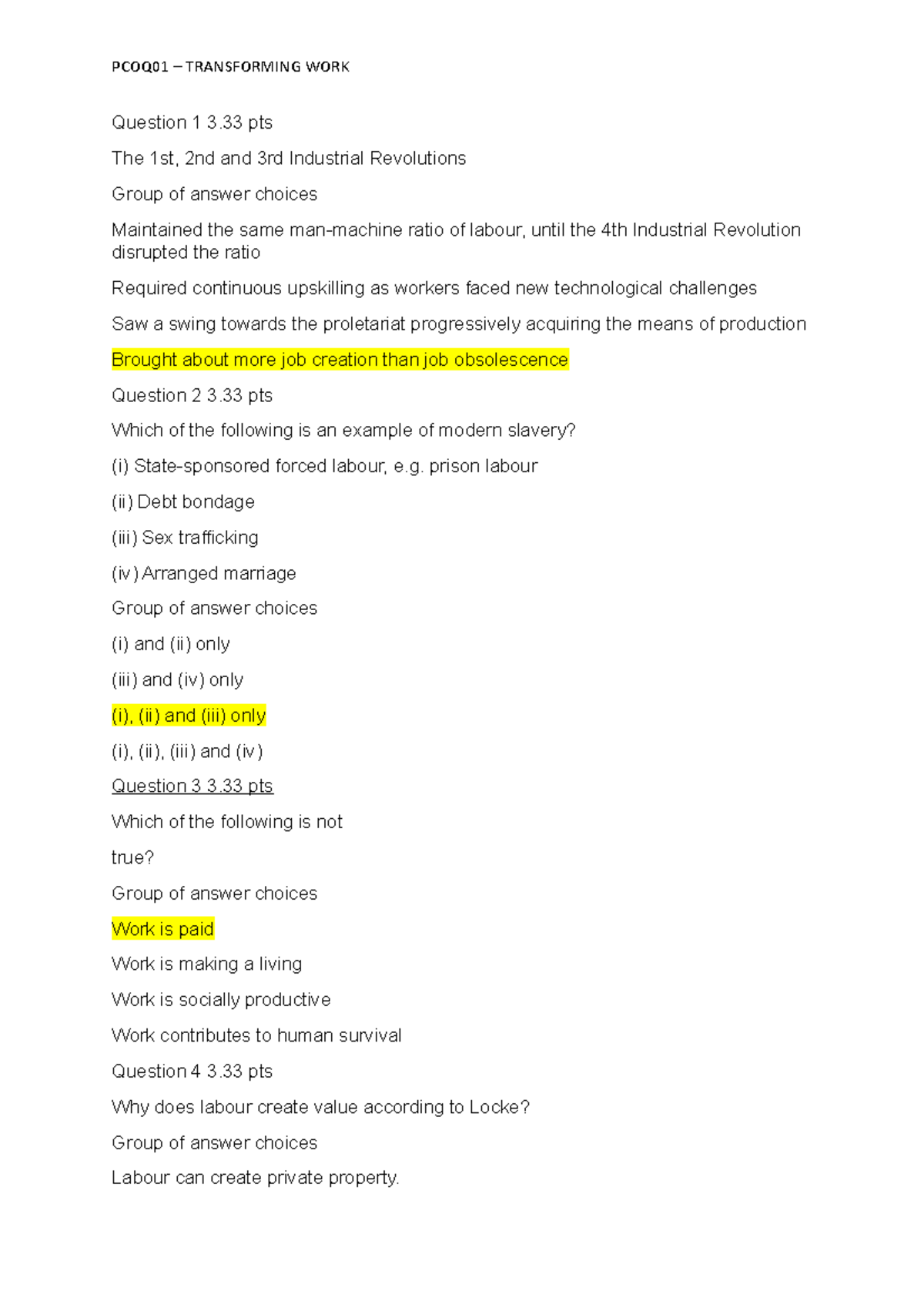 Transforming WORK - PCOQ01 - SCO105 - SUSS - Studocu
