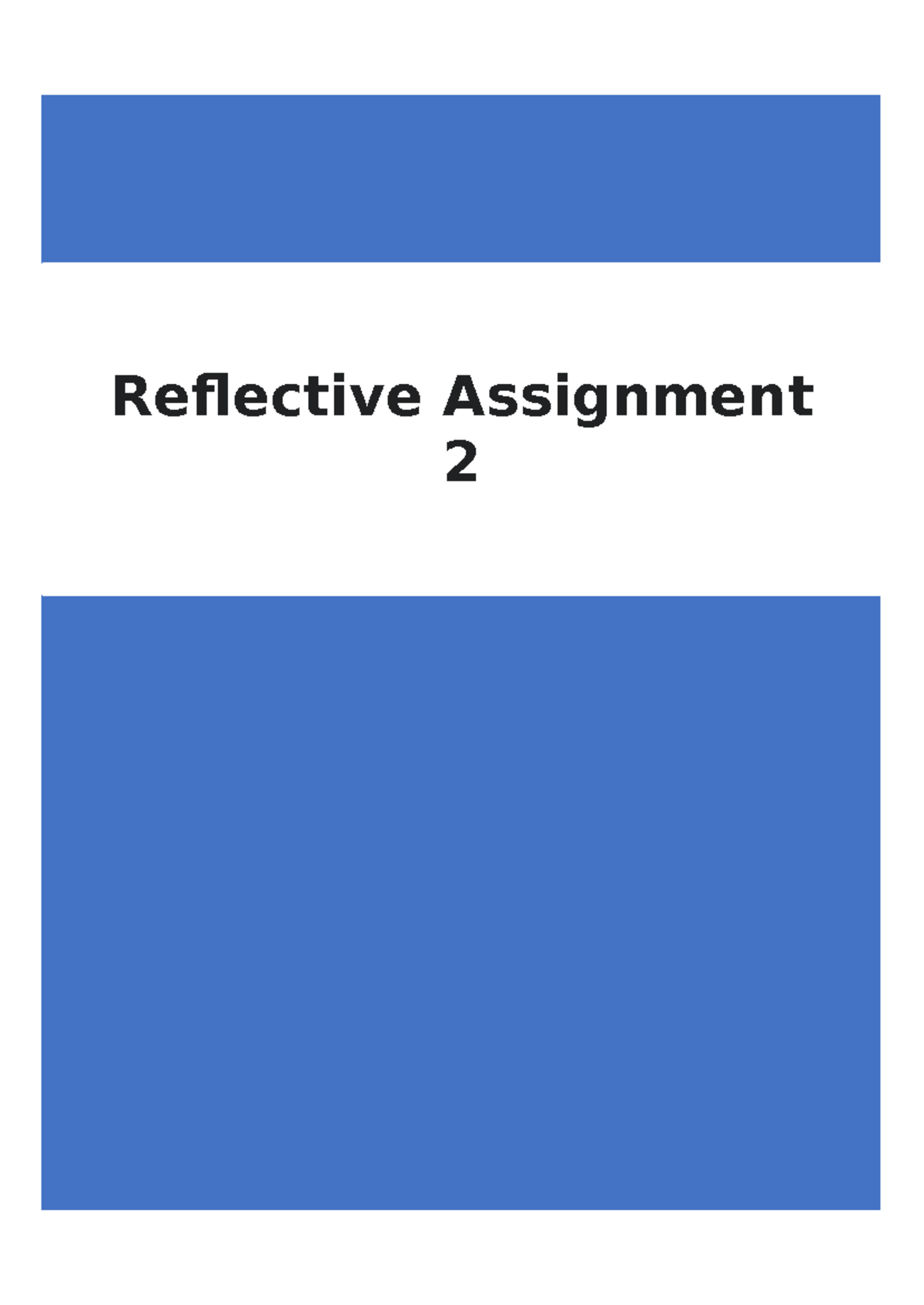 Reflection 2 GNED 500 Assignment - Reflective Assignment 2 Media Impact ...