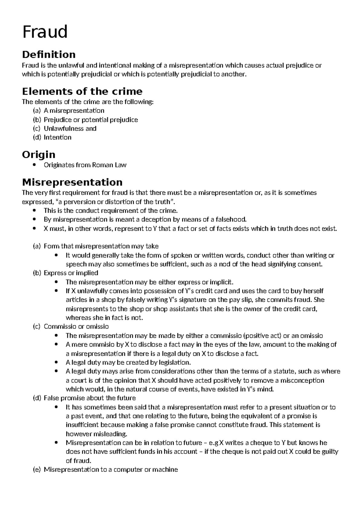 Fraud - Fraud Definition Fraud is the unlawful and intentional making ...