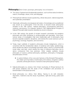 Activity Of Philosophy - ACTIVITY OF PHILOSOPHY Describing Philosophy ...