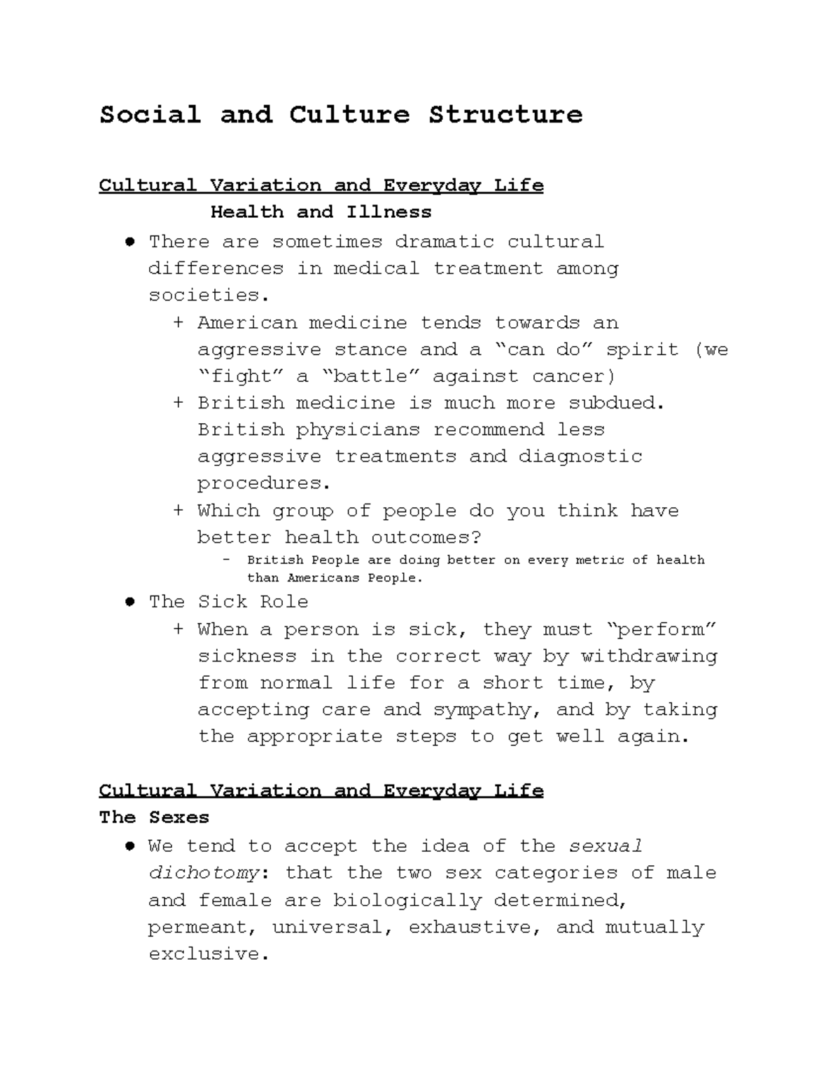 SOCY - These notes cover Dr. Edwin Page for the first chapters of his ...