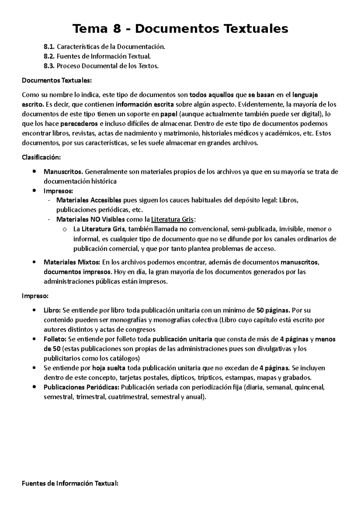 TEMA 8 - Documentos Textuales - Tema 8 - Documentos Textuales ...