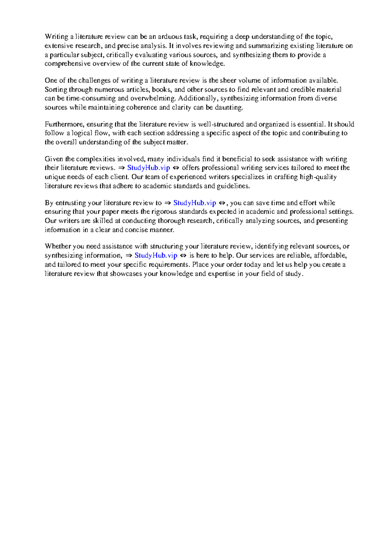 Literature Review Main Body - Writing a literature review can be an ...