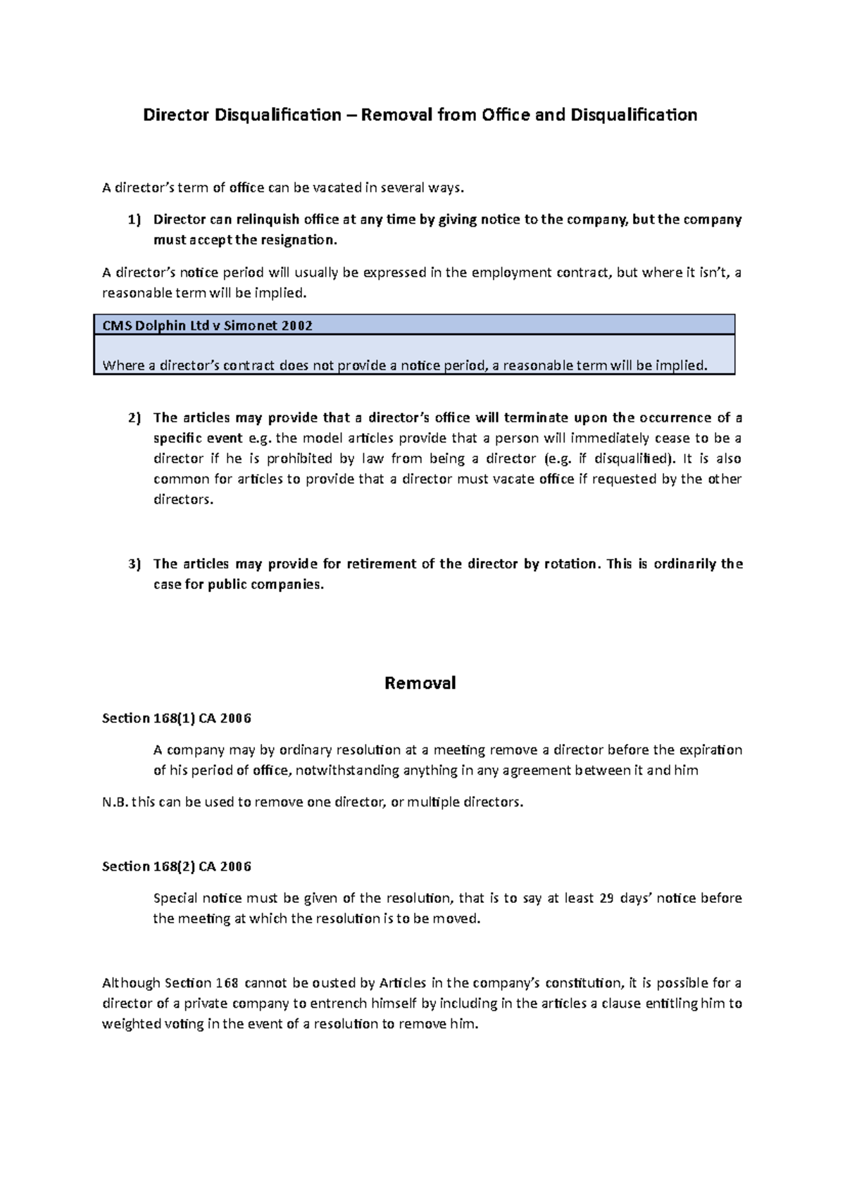 7 - Director Disqualification - Director Disqualification – Removal ...
