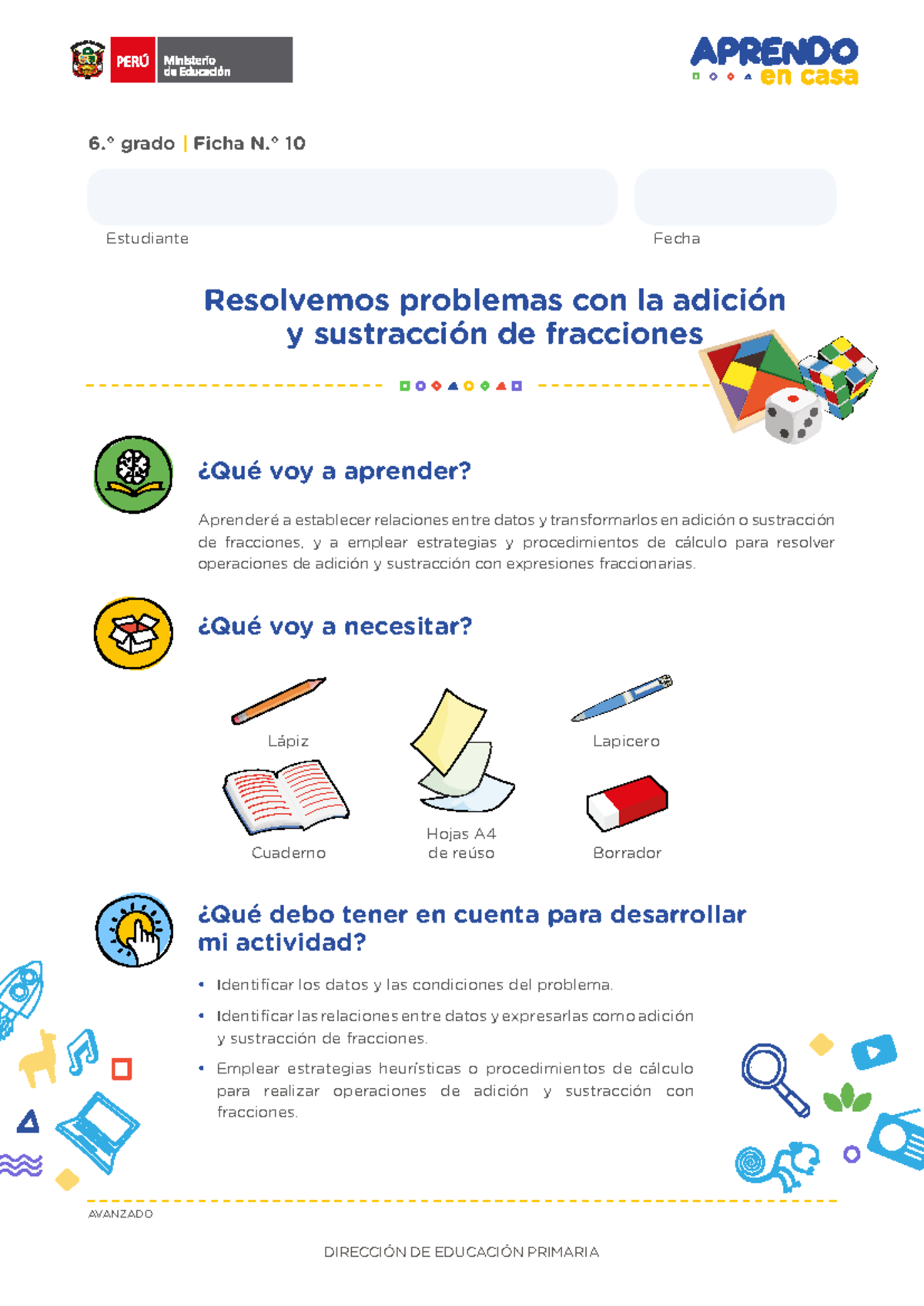 Resolvemos problemas adicion sustraccion - DIRECCIÓN DE EDUCACIÓN ...