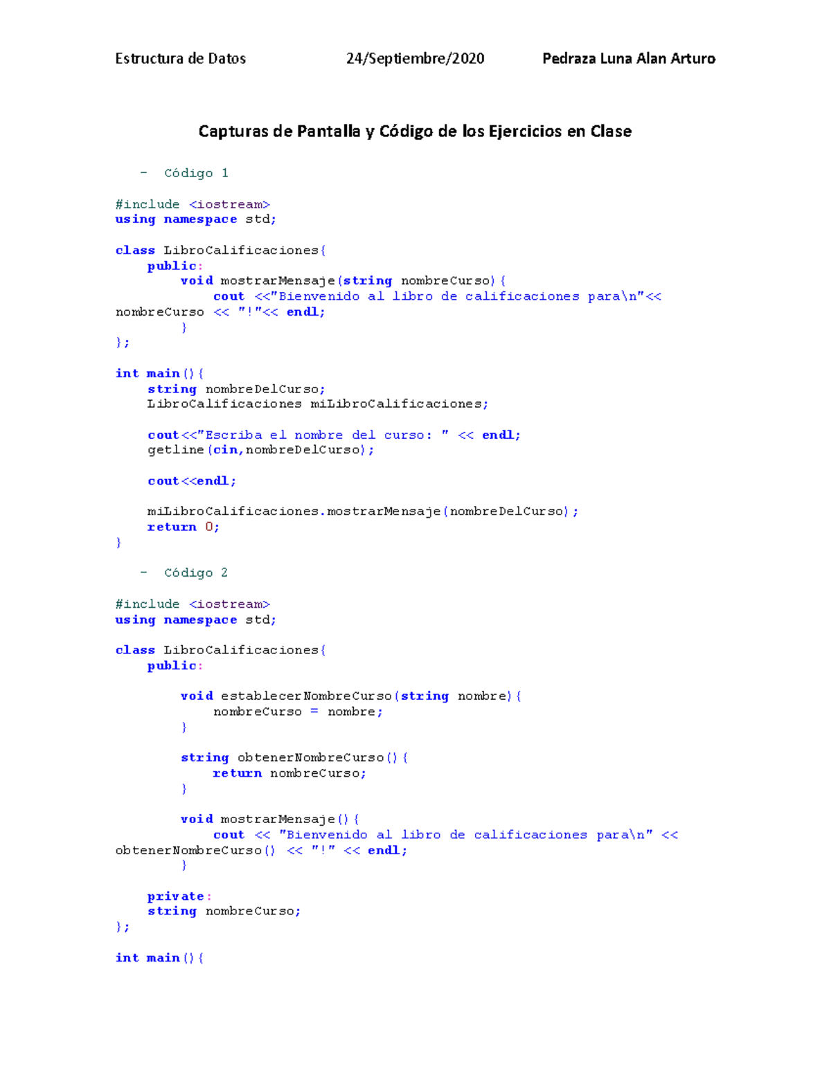 Clase 24Sep - Capturas de Pantalla y Código de los Ejercicios en Clase ...